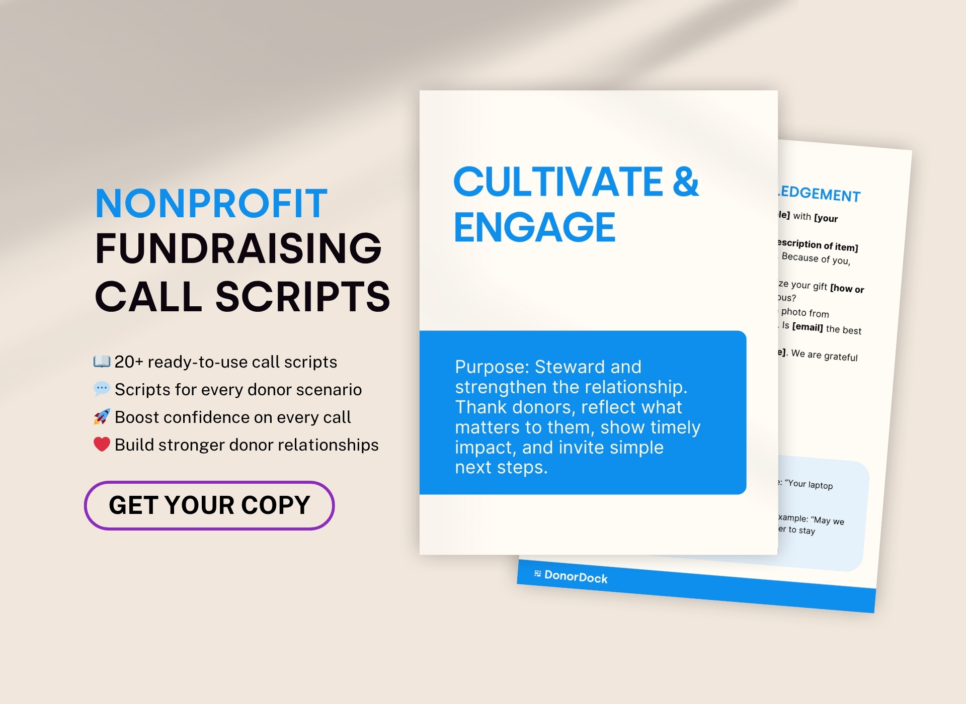 Fundraising Call Scripts - Free Tools from DonorDock